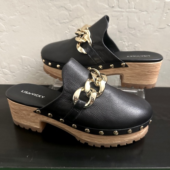 Lisa Vicky | Shoes | Lisa Vicky Vigor Clog In Black Womans Size 9 Nwob ...